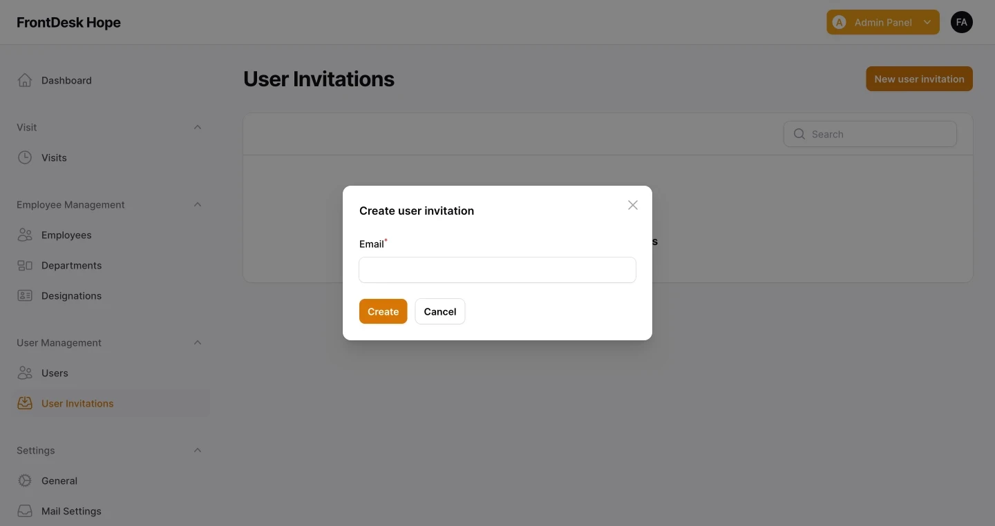 Build a Frontdesk - Visitor Management System for your business